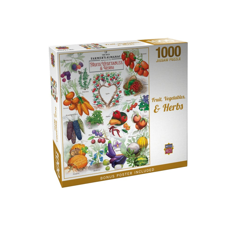 Fruits, Vegetables, & Herbs - Jigsaw Puzzle – MasterPieces USA