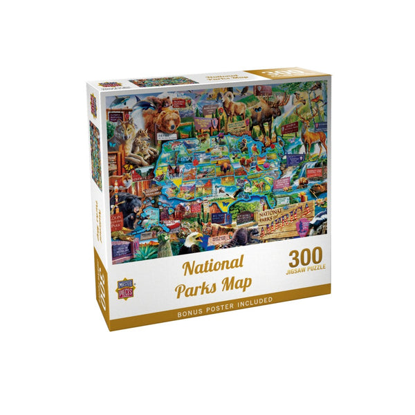 National Parks Map - Jigsaw Puzzle – MasterPieces USA