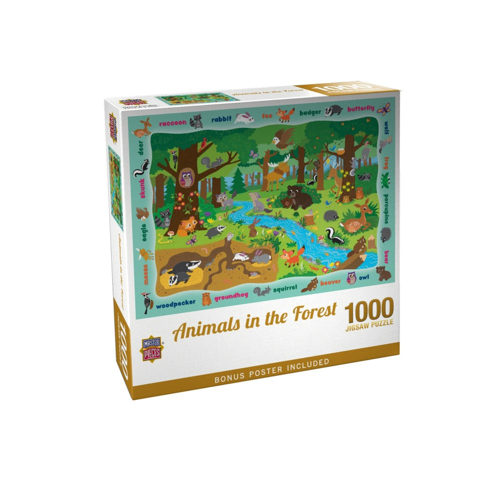 Animals in the Forest - Jigsaw Puzzle – MasterPieces USA